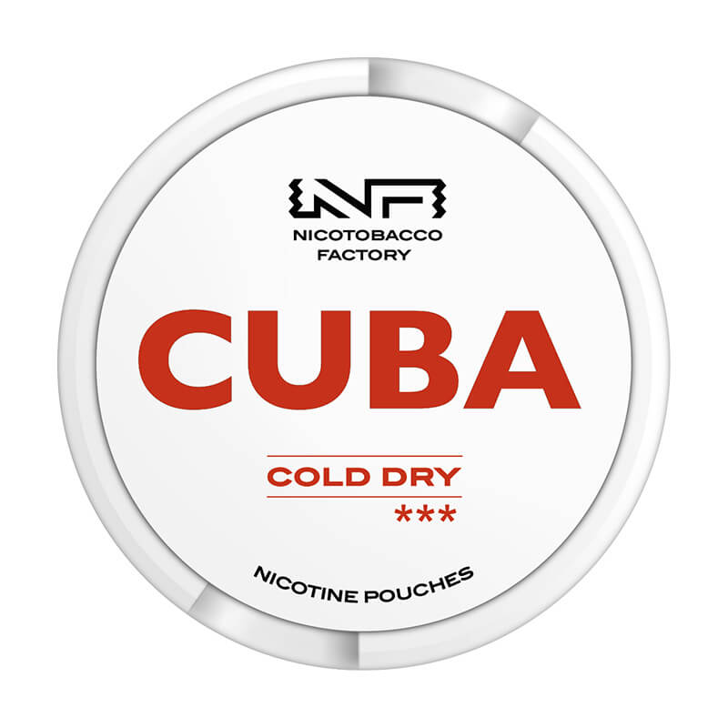 White Cold Dry Nicotine Pouches by Cuba 16mg | Buy Online – The E-Cig Store